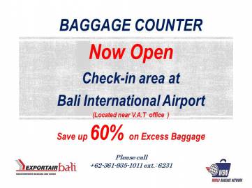 Shipping Excess Luggage Air Freight | Exportair Bali